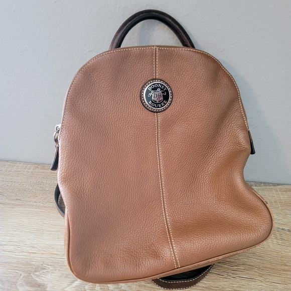 Dooney & Bourke | Bags | Dooney Bourke Vintage Backpack Brown Leather ...